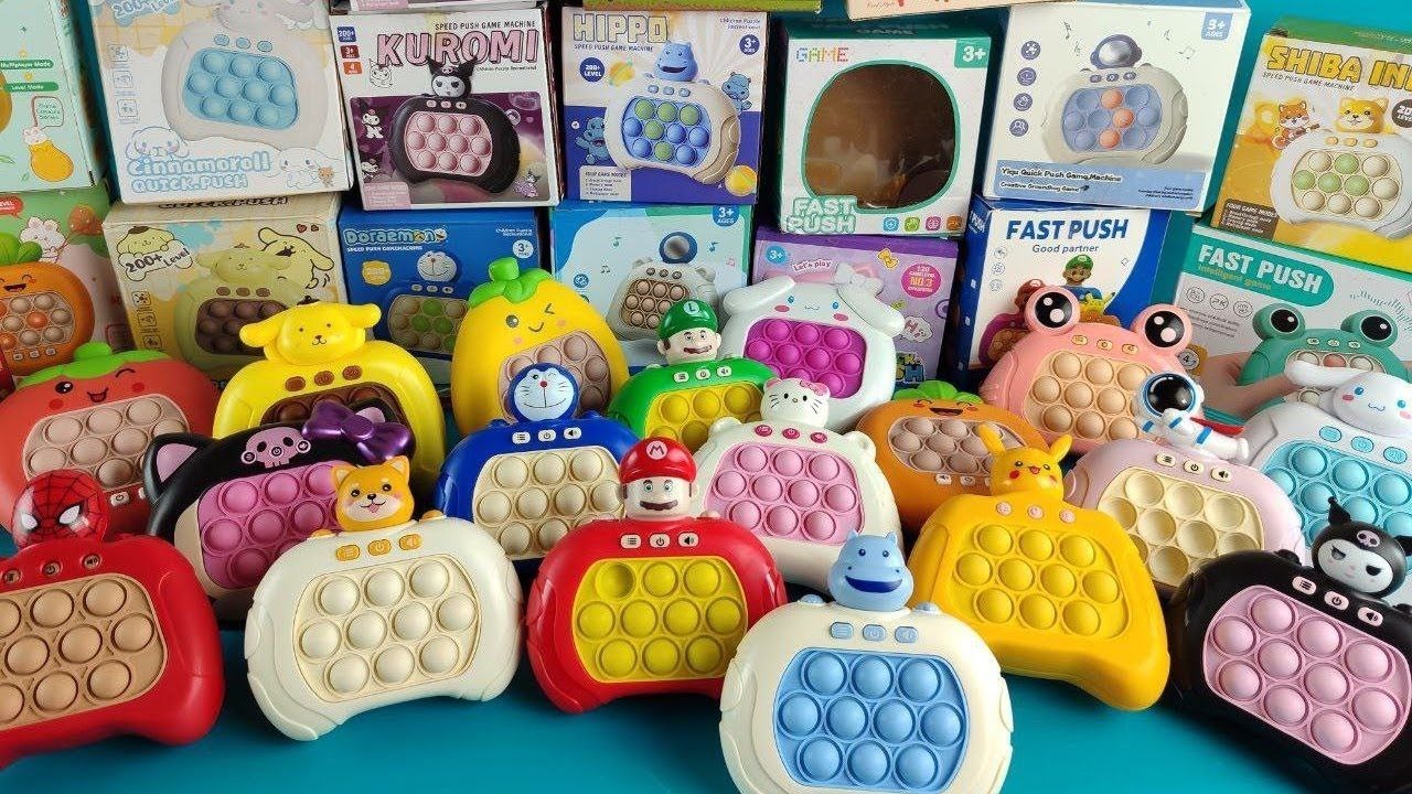 Satisfying fast push pop it electronic fidget toys unboxing and review ...