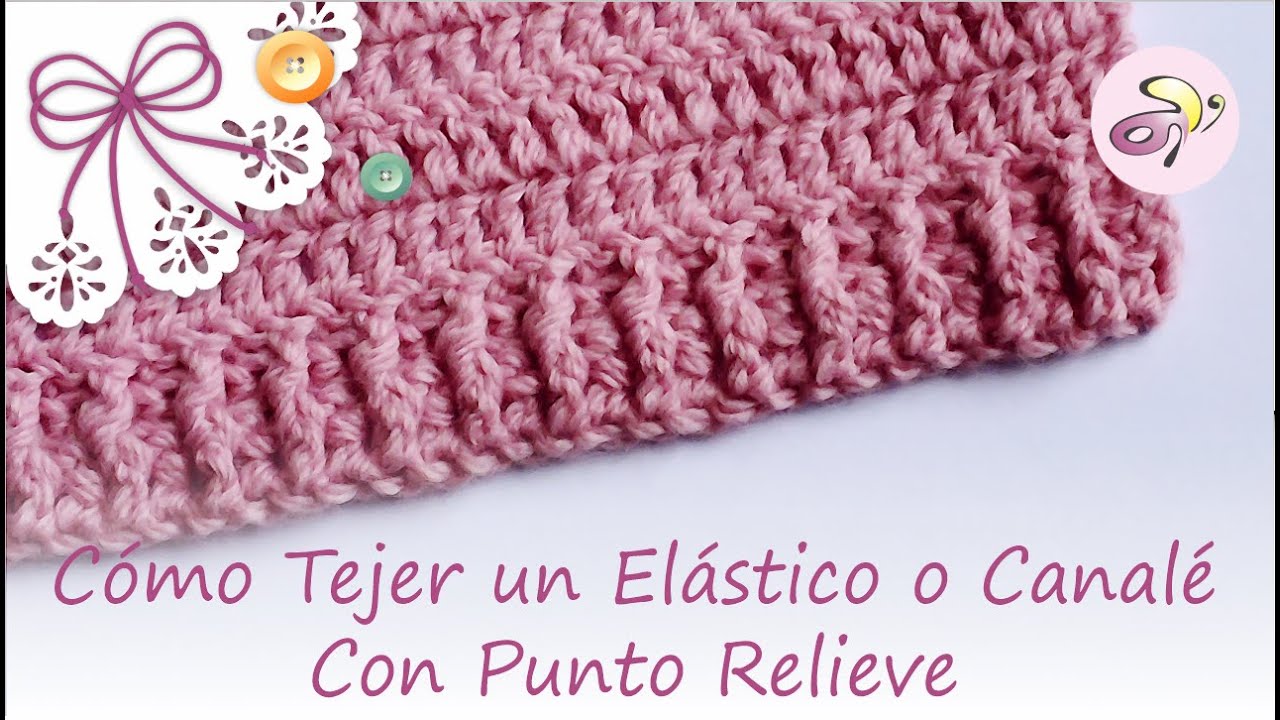 📌 Cómo tejer un Punto Elástico a Ganchillo/Crochet - YouTube