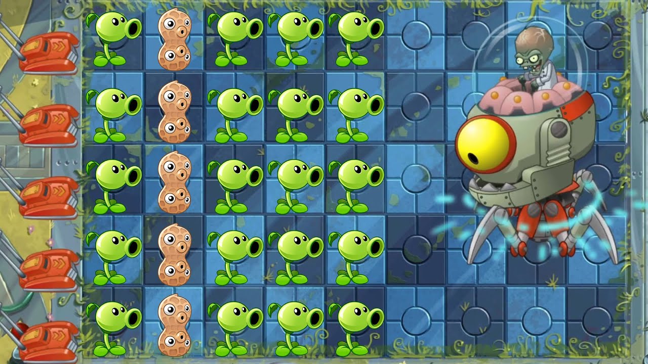 PVZ 2 Challenge - Random Plants Level 1 vs BOSS Far Future - MIMI GAMES ...