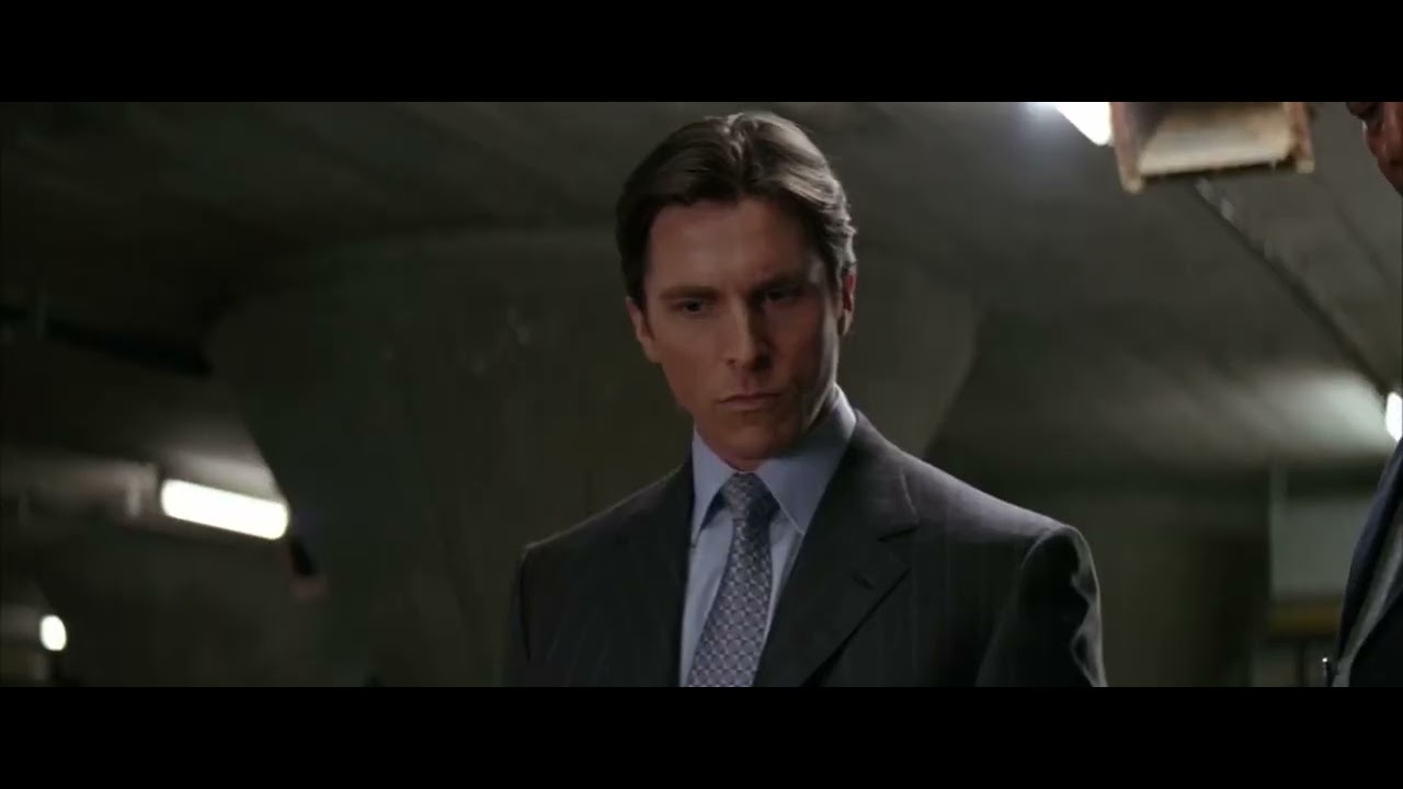 Batman Begins (2005) | “Cave Diving” Bruce Wayne Meets Lucius Fox ...