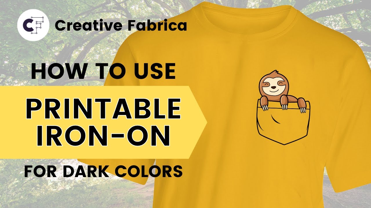 How to Use Printable Iron on Material - YouTube