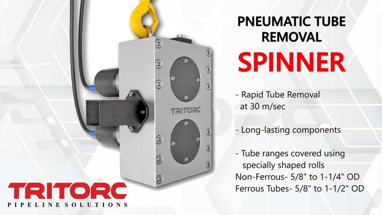 Tube Spinner Pneumatic Tube Removal Machine - YouTube