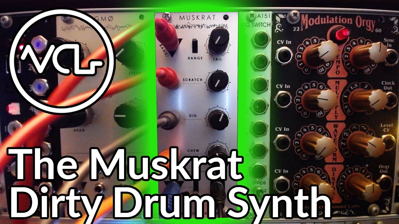 Muskrat Drum Synth from Moffenzeef Modular - YouTube