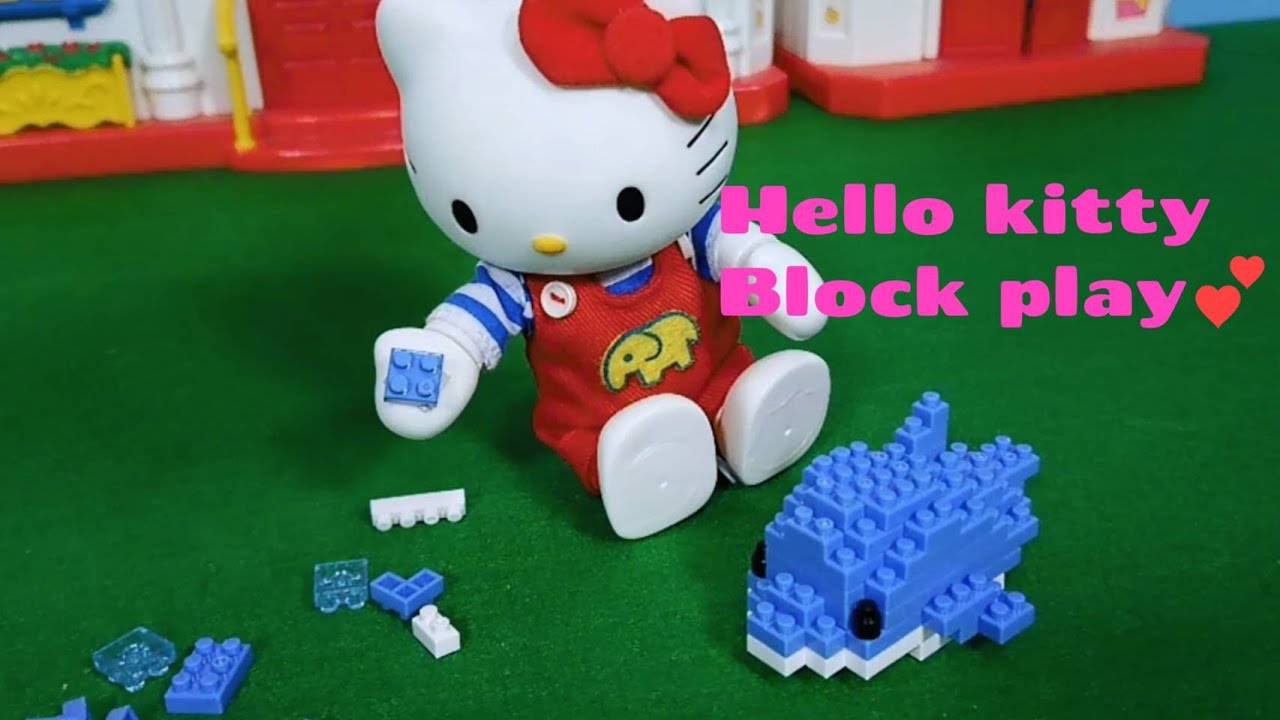 Hello kitty Toy Block play Stop motion! - YouTube
