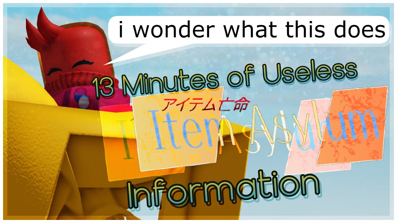 13 Minutes of Slightly Useless Item Asylum Facts - YouTube