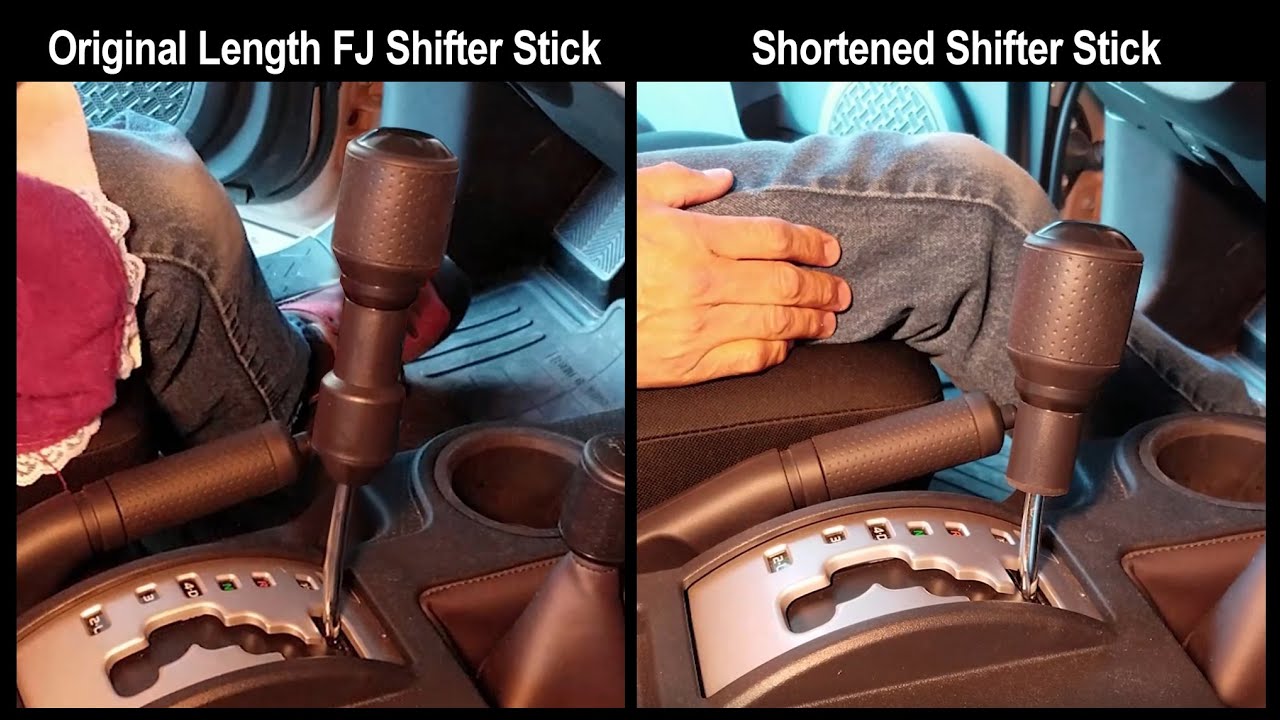 Toyota FJ Cruiser Shifter Stick Length Mod - YouTube