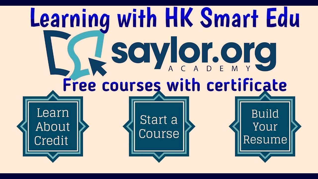 Saylor - free certification online courses | Want a course in science ...