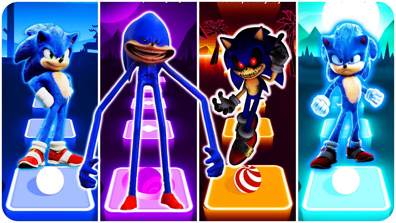 Sonic 🔴 Shin Sonic 🔴 Sonic EXE 🔴 Sonic | Tiles Hop EDM Rush - YouTube