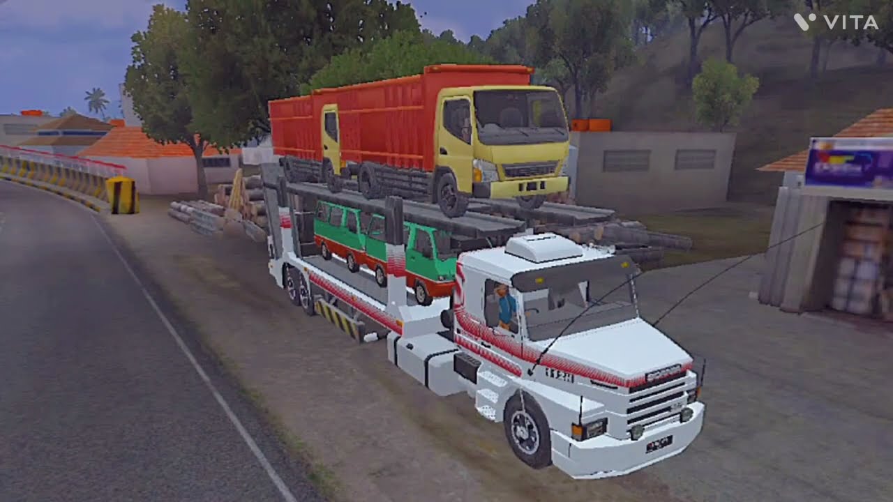 Full 🌝 truk loading Bus simulator Indonesia draving #TrukGame - YouTube