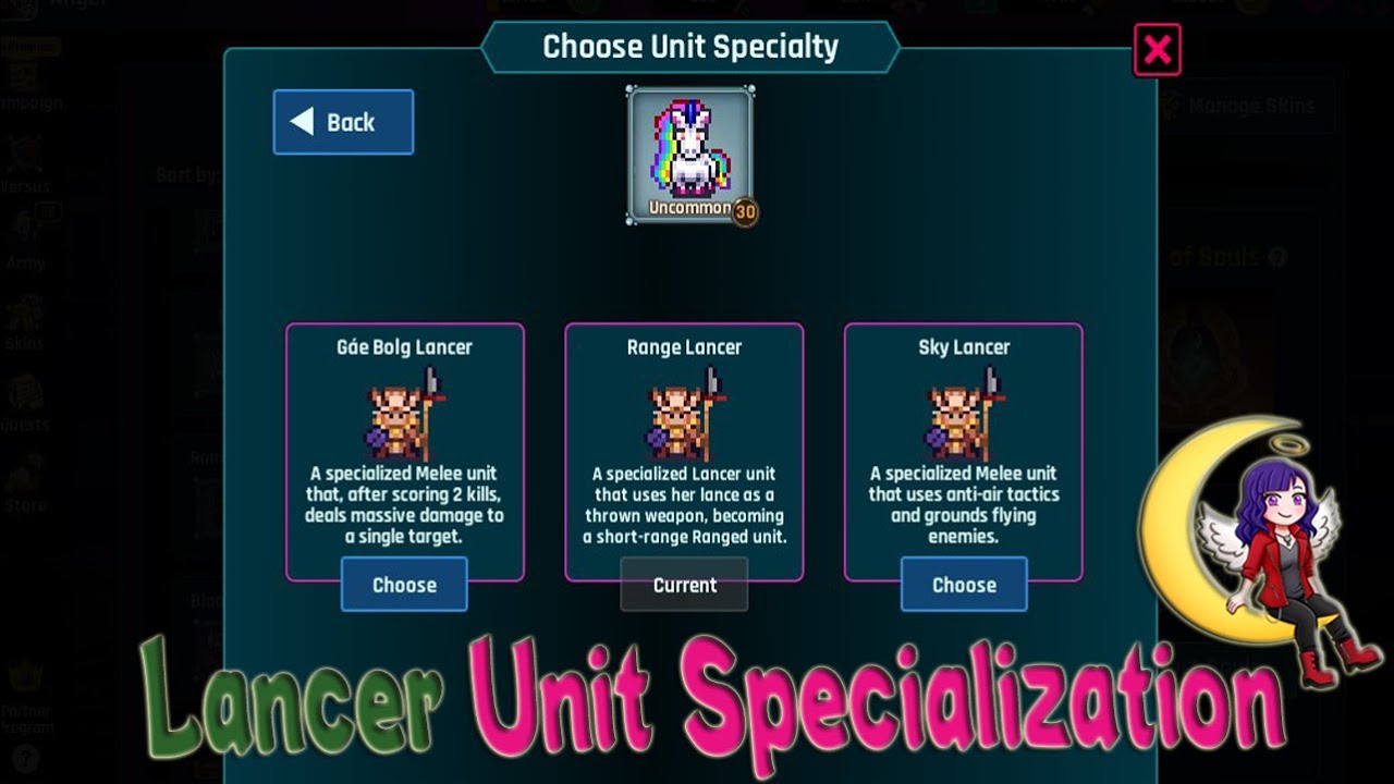 2024 Lancer unit Specialization Recommendation | What to Choose, which ...