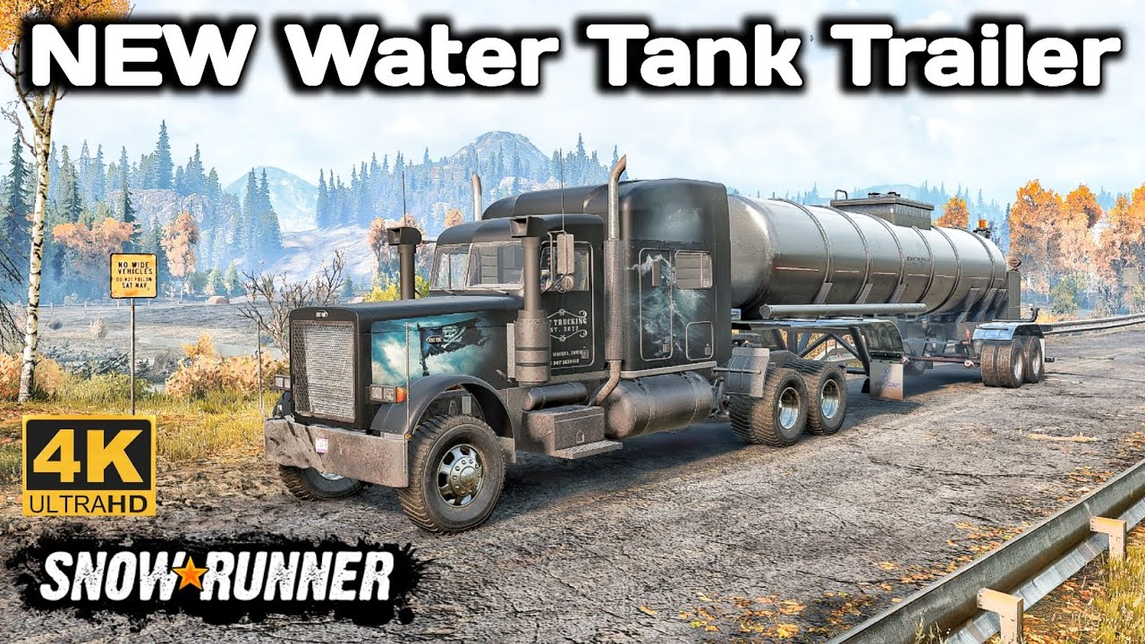 New Water Tank Trailer In SnowRunner Season 15 #snowrunner #offroad # ...
