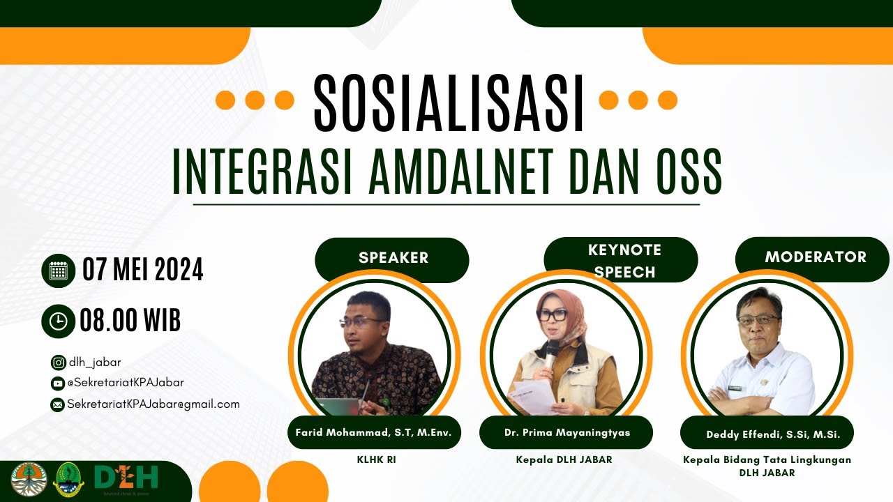 SOSIALISASI INTEGRASI AMDALNET DAN OSS DI JAWA BARAT 2024 - YouTube