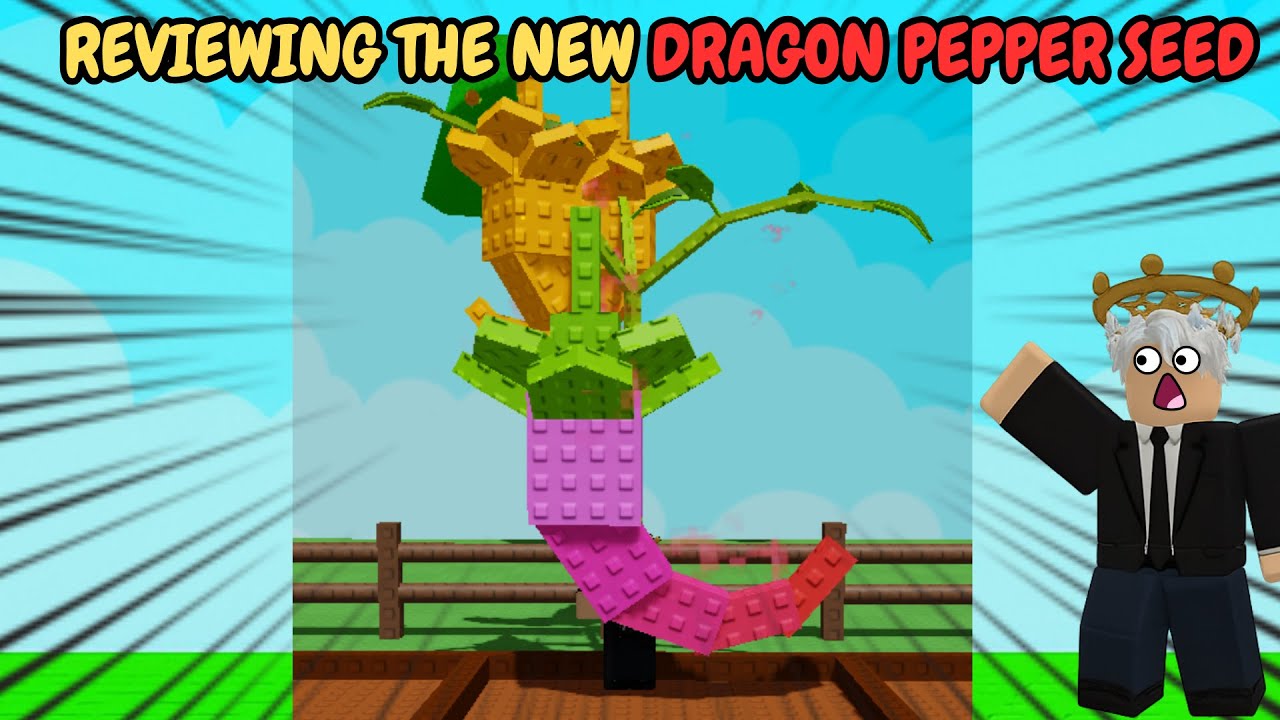 Reviewing The First Brand New Dragon Pepper Seed In Grow A Garden - YouTube
