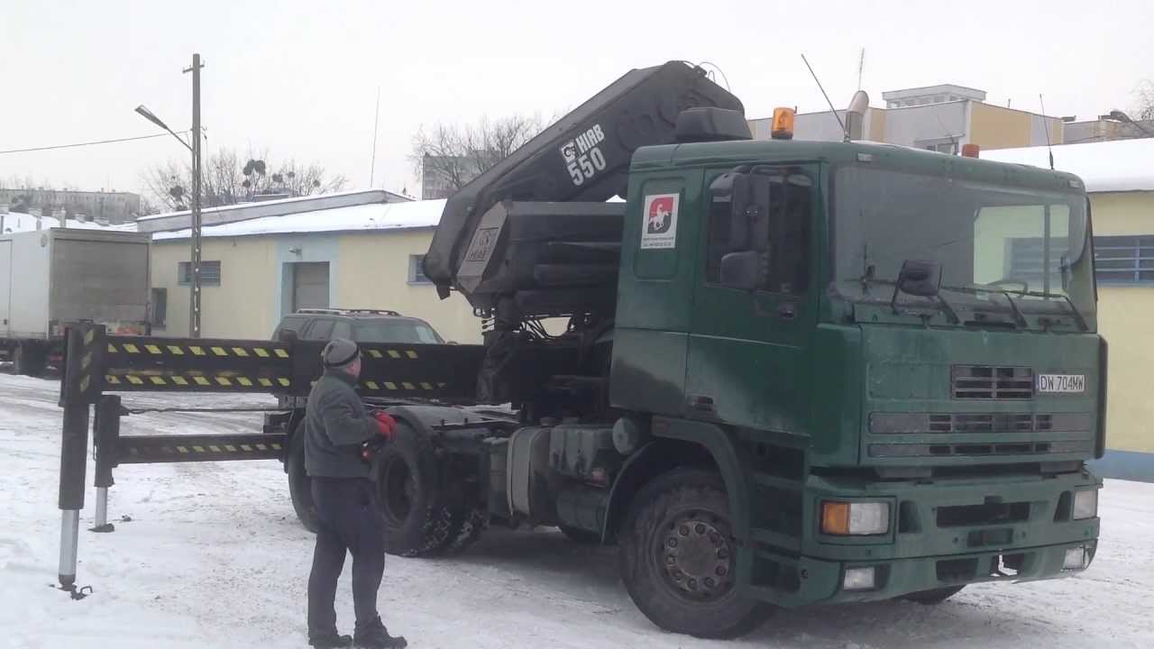Ciągnik siodłowy DAF z dźwgiem HDS HIAB 550- 5 tel 600 02 02 05 - YouTube