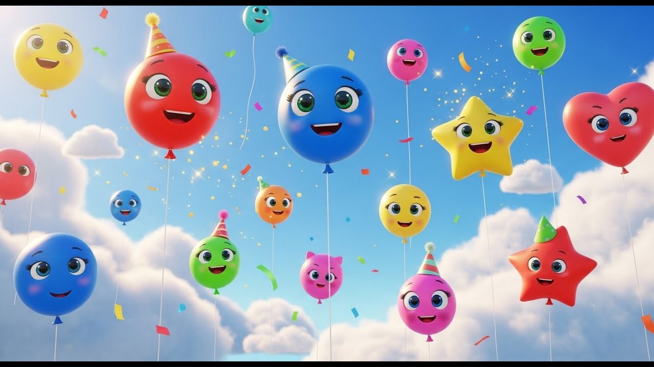 Count the Balloons in the Sky | Kids’ Nursery Rhyme - YouTube