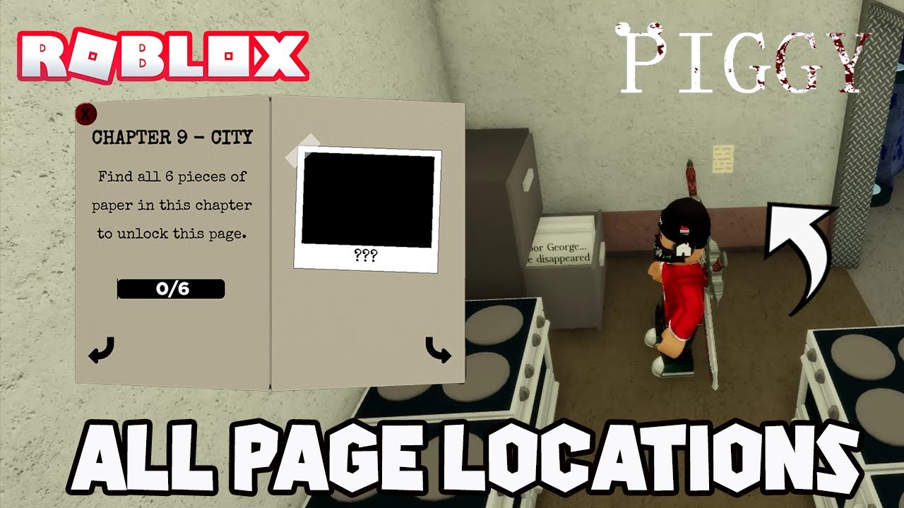 How To Find All Pages From Roblox Piggy Book 1 Chapter 9 (City) | Dr Mo ...