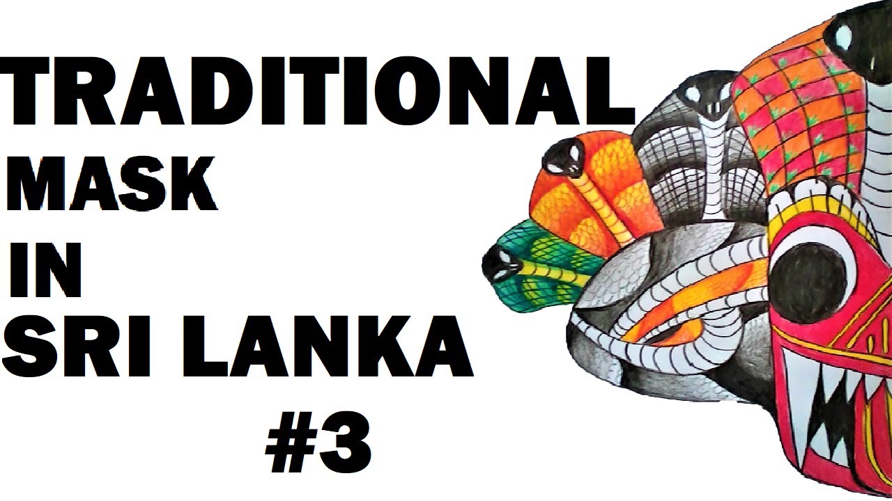 How to draw Traditional mask in Sri Lanka (Naga Raksha) #3 - YouTube