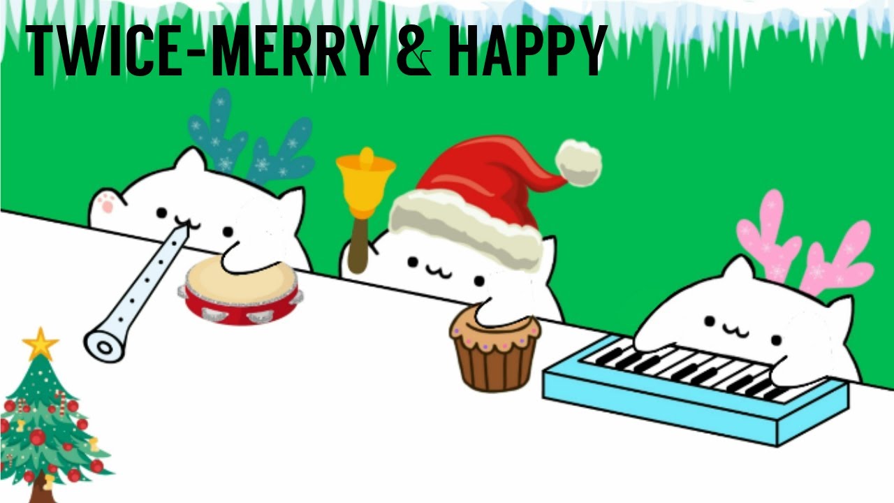 Bongo Cat - Merry & Happy (TWICE) Cover - 봉고 고양이 메리와 해피 (트와이스) 커버 야 옹 야 ...