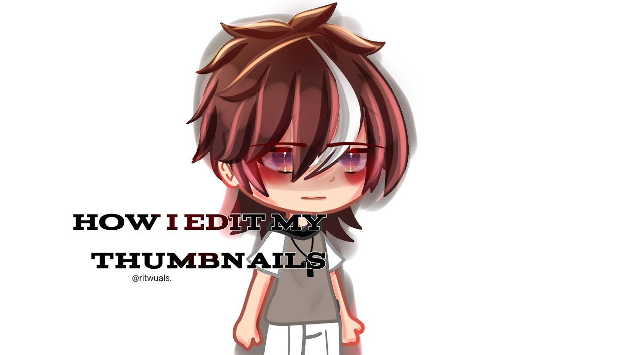 how I edit my thumbnails | ritwuals. | tutorial on ibisPaint - YouTube