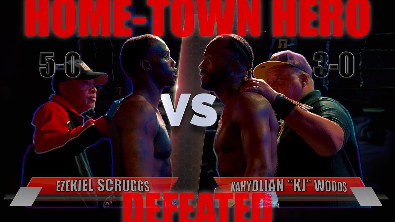 KJ Woods 3-0 (3 KO's) VS Ezekiel Scruggs 5-0 (5 KO's) - YouTube