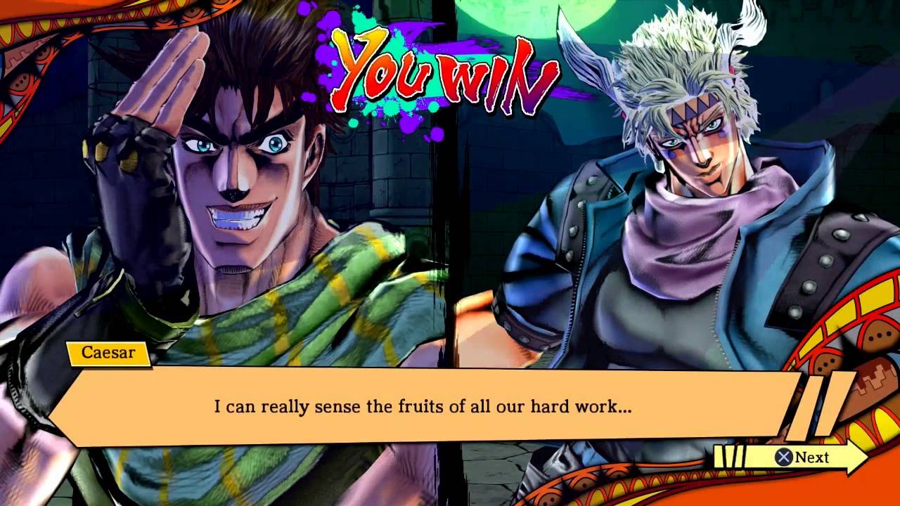 JJBA Eyes of Heaven Chapter 5: Battle Tendency Part 2 (Cut-Scenes and ...