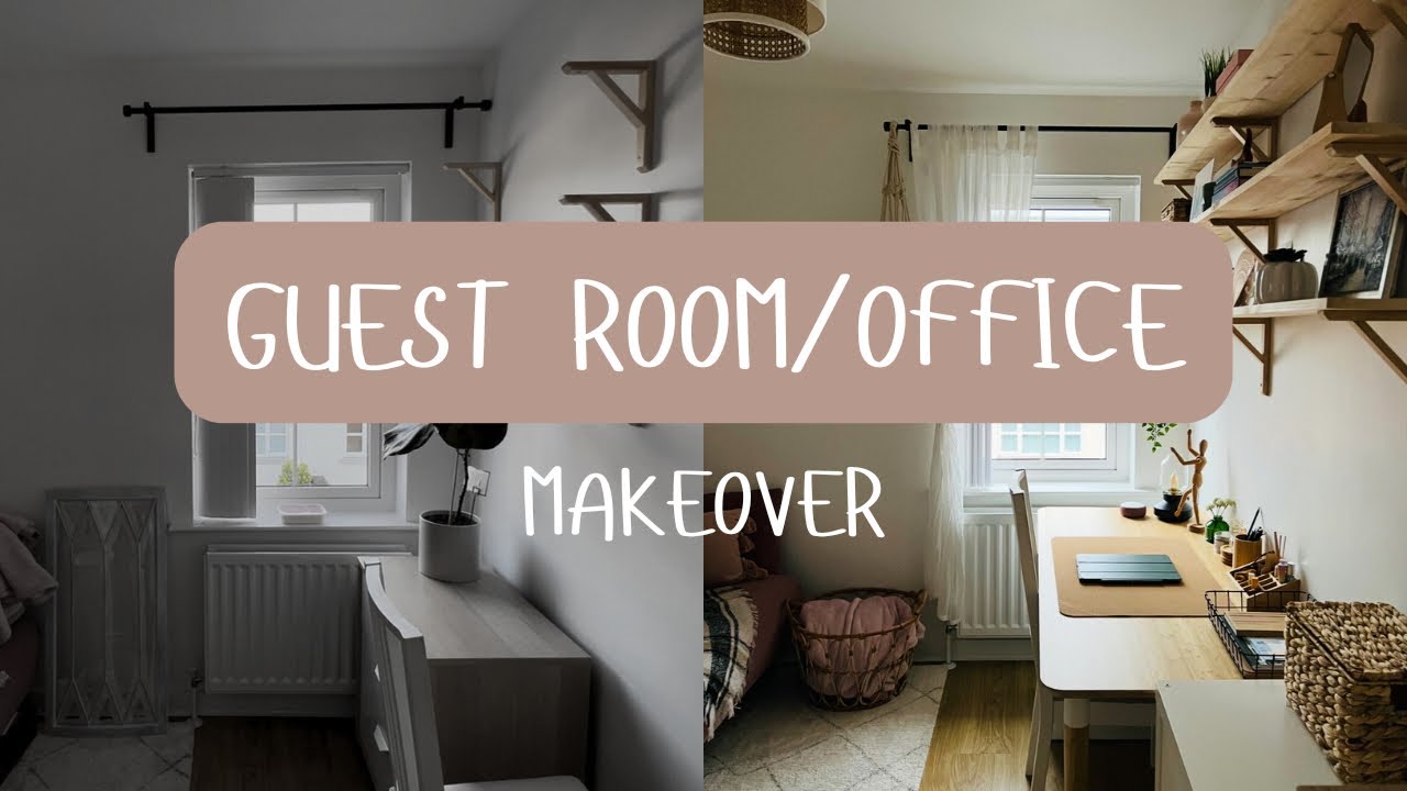 Guestroom / Home Office Makeover | DIY Room Transformation - YouTube