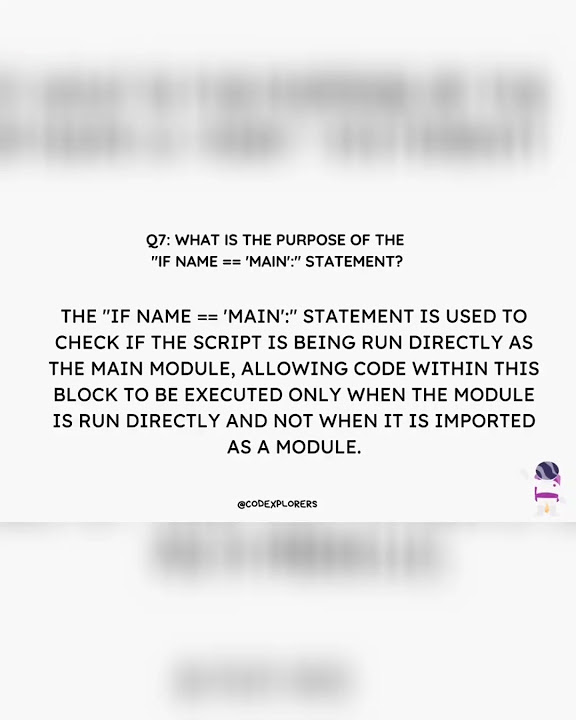 Main Statement Python Pythoninterviewquestions Interviewprepration Pythontutorial 