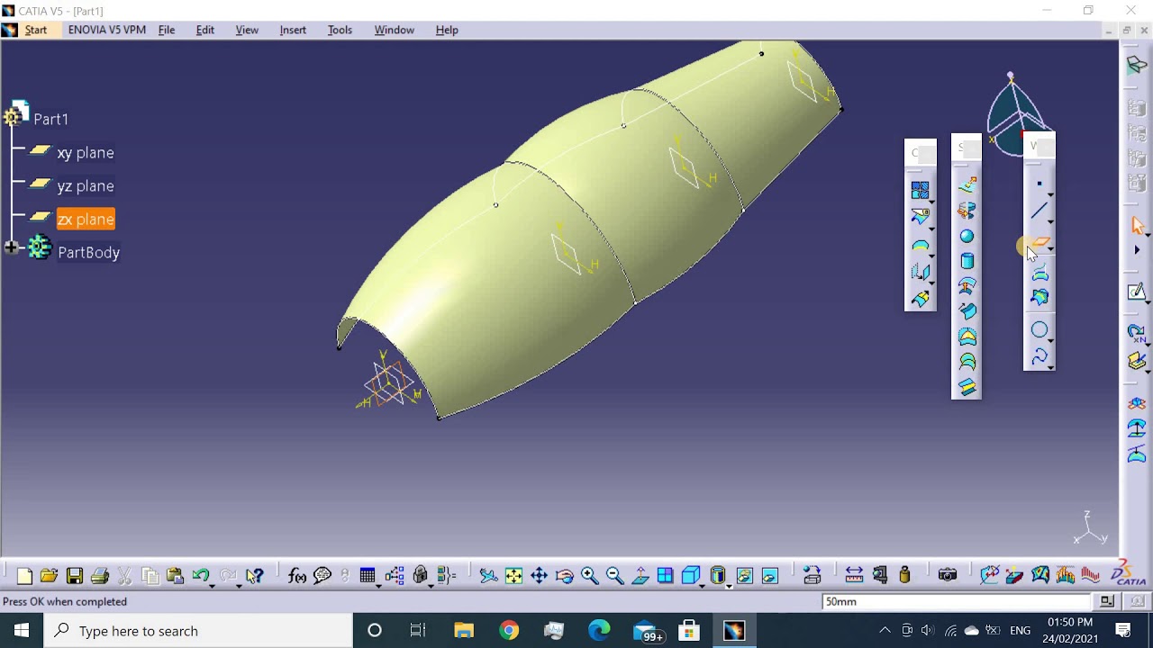 Hair Dryer In Catia Surface Modelling - YouTube