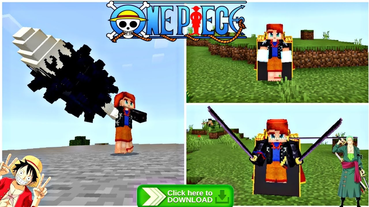 One piece V4 Addon for Minecraftpe | Mç Verse - YouTube