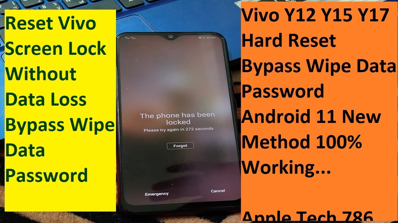 Vivo Y12, Y15, Y17 Bypass Wipe Data Password New Method For Newer Apple Tech 786 - YouTube