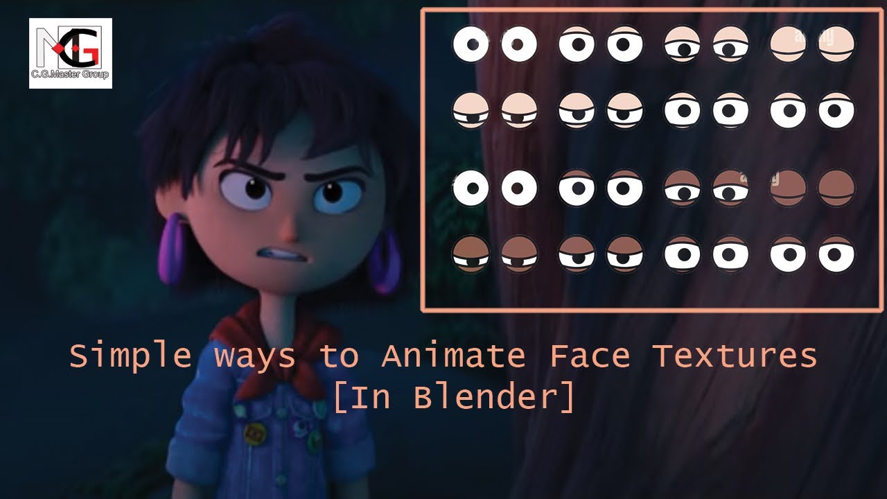 Simple ways to 2d Animate Face Textures [In Blender] - YouTube