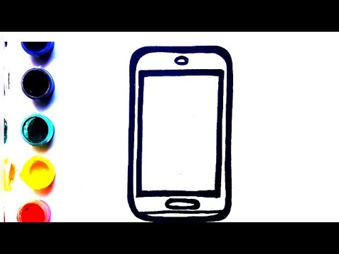 Huawei phone drawing painting and colouring for kids - YouTube