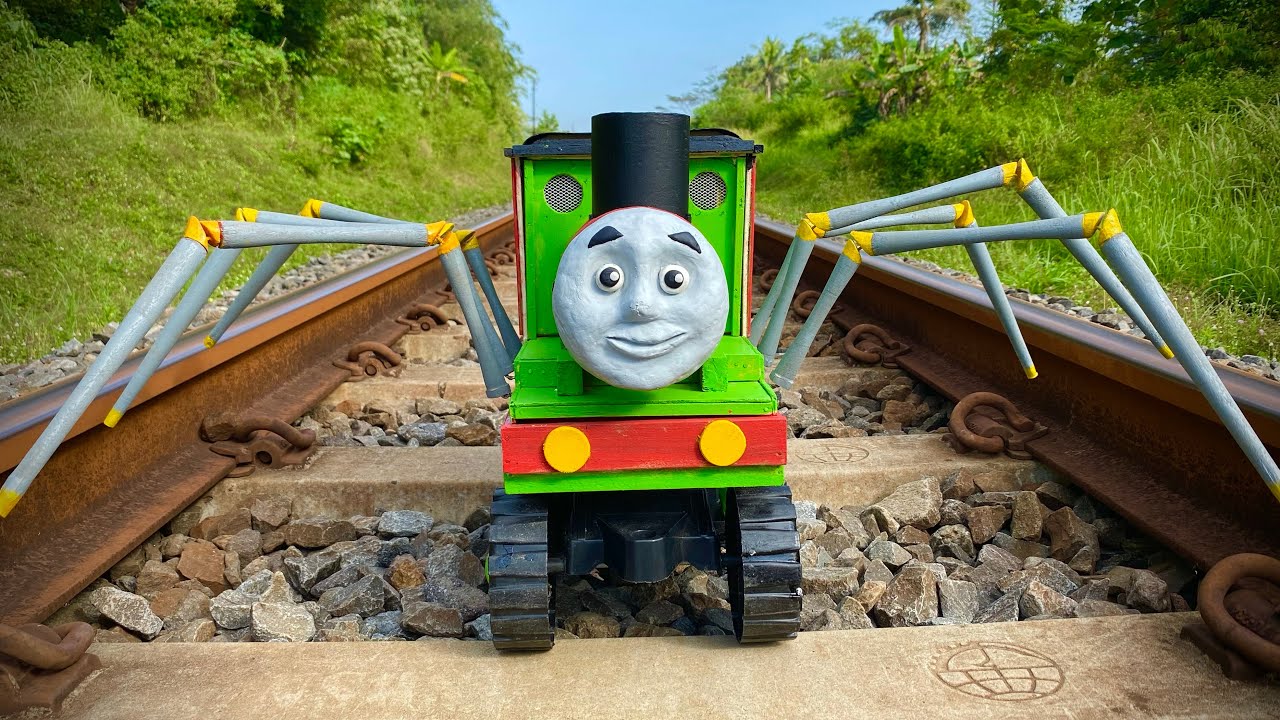 Mencari Dan Merakit Mainan Kereta Api Thomas Percy Hantu Laba-laba Exe ...