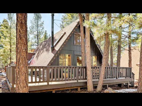 Modern A-Frame Cabin with Deck - Hike, Bike & Ski | Lovely Tiny House