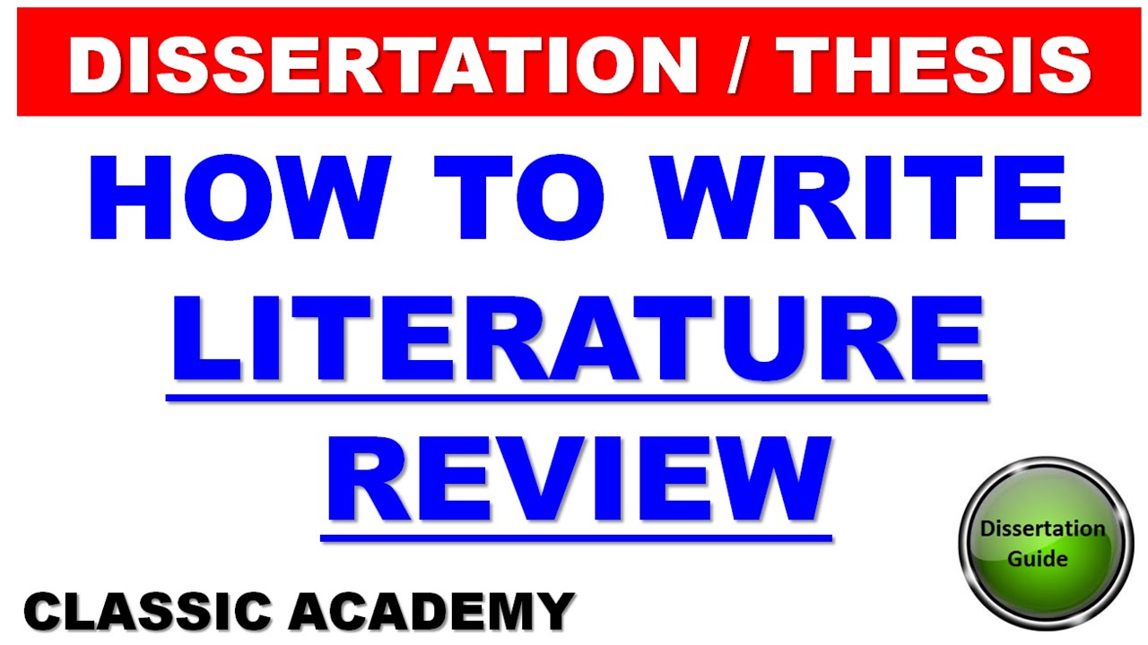 How to write Literature Review of Thesis | Dissertation Thesis Writing ...