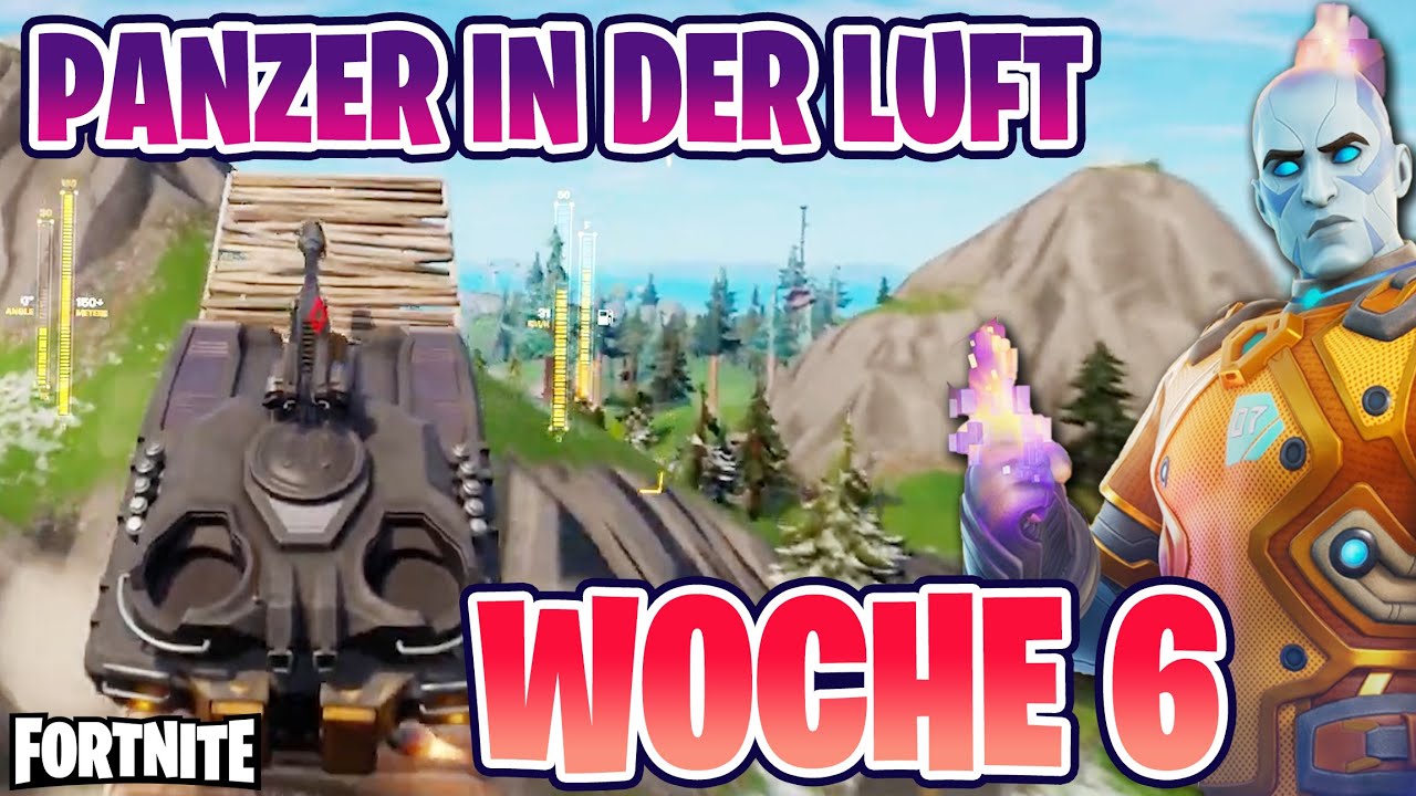 Bleibe mit einem Panzer in der Luft | Fortnite | Saison Aufträge ...
