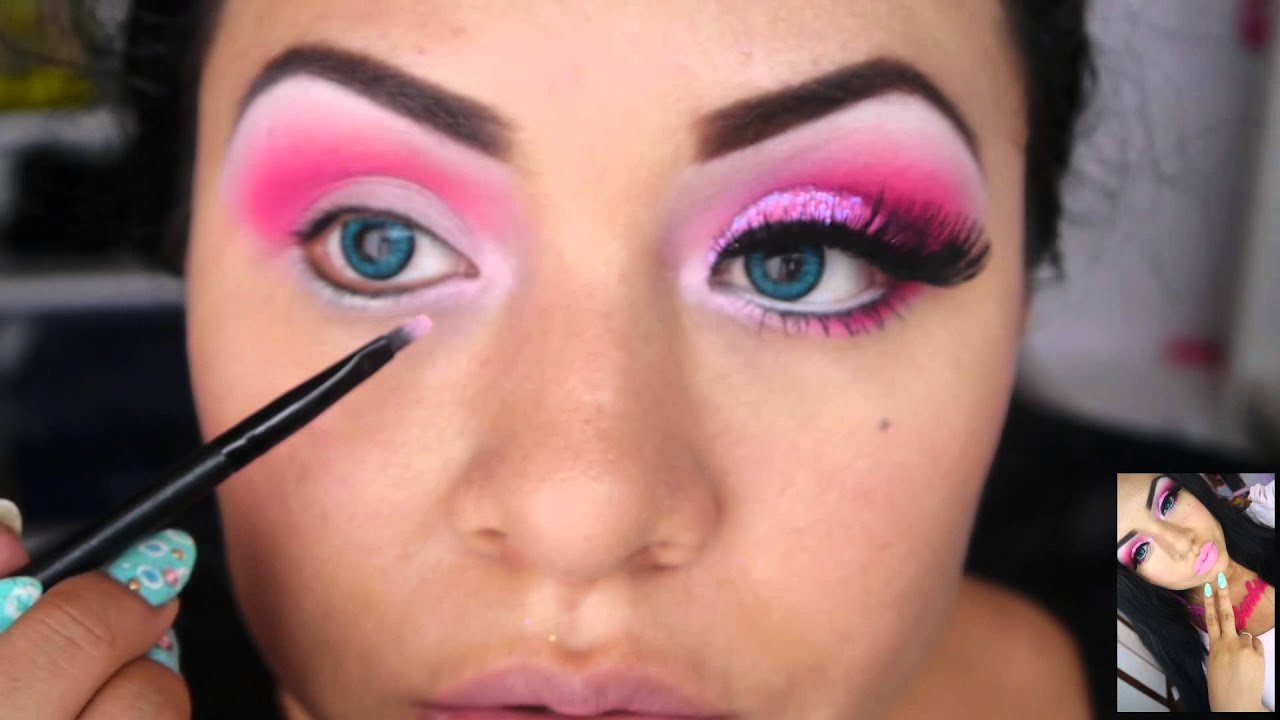 Tutorial De Maquillaje: Ojos Dramaticos Rosa - JuanCarlos960 - YouTube