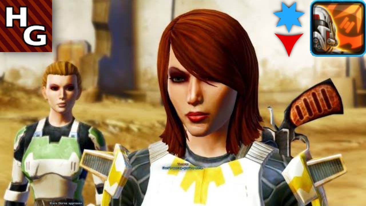 SWTOR Trooper [Female] Ch.1: Tatooine (01) Rapid Response - YouTube