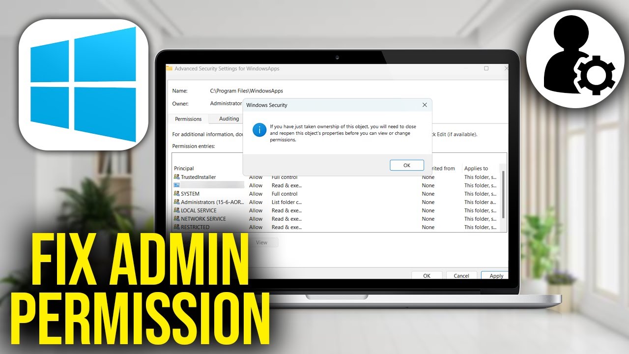 How To Fix Administrator Permission Windows 11 - YouTube