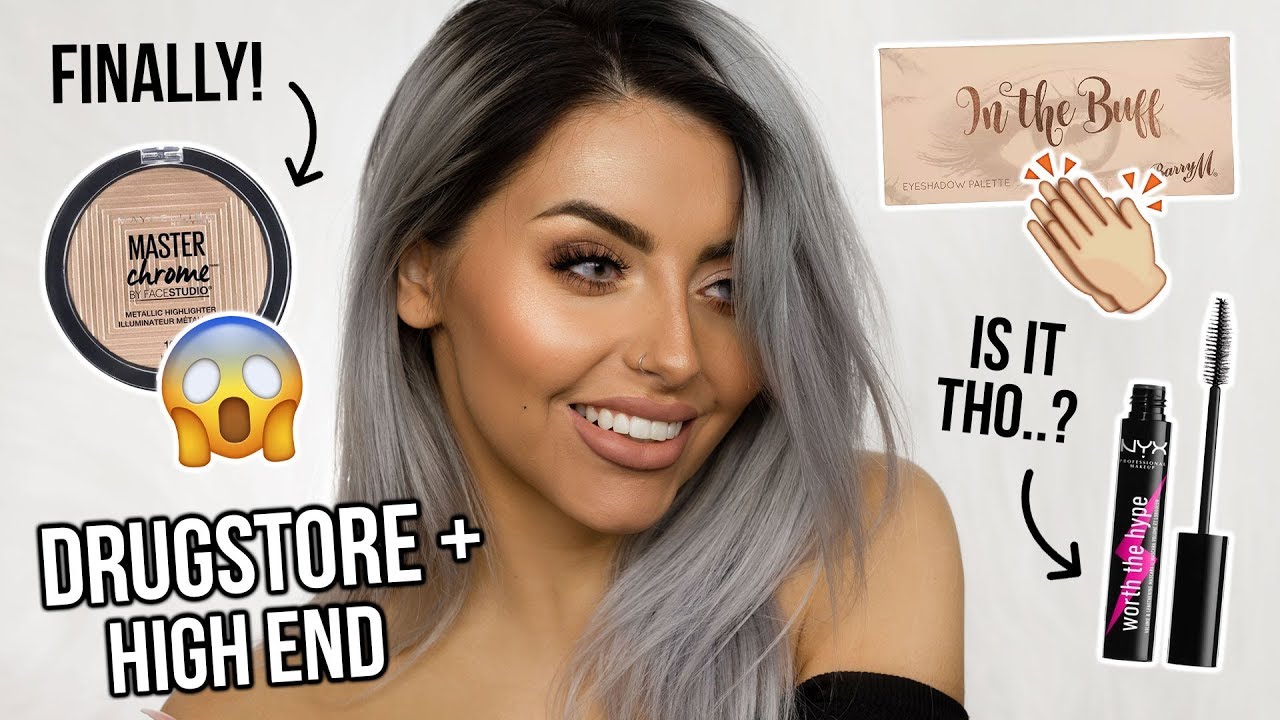 FULL FACE OF FIRST IMPRESSIONS / TESTING NEW MAKEUP! DRUGSTORE + HIGH ...