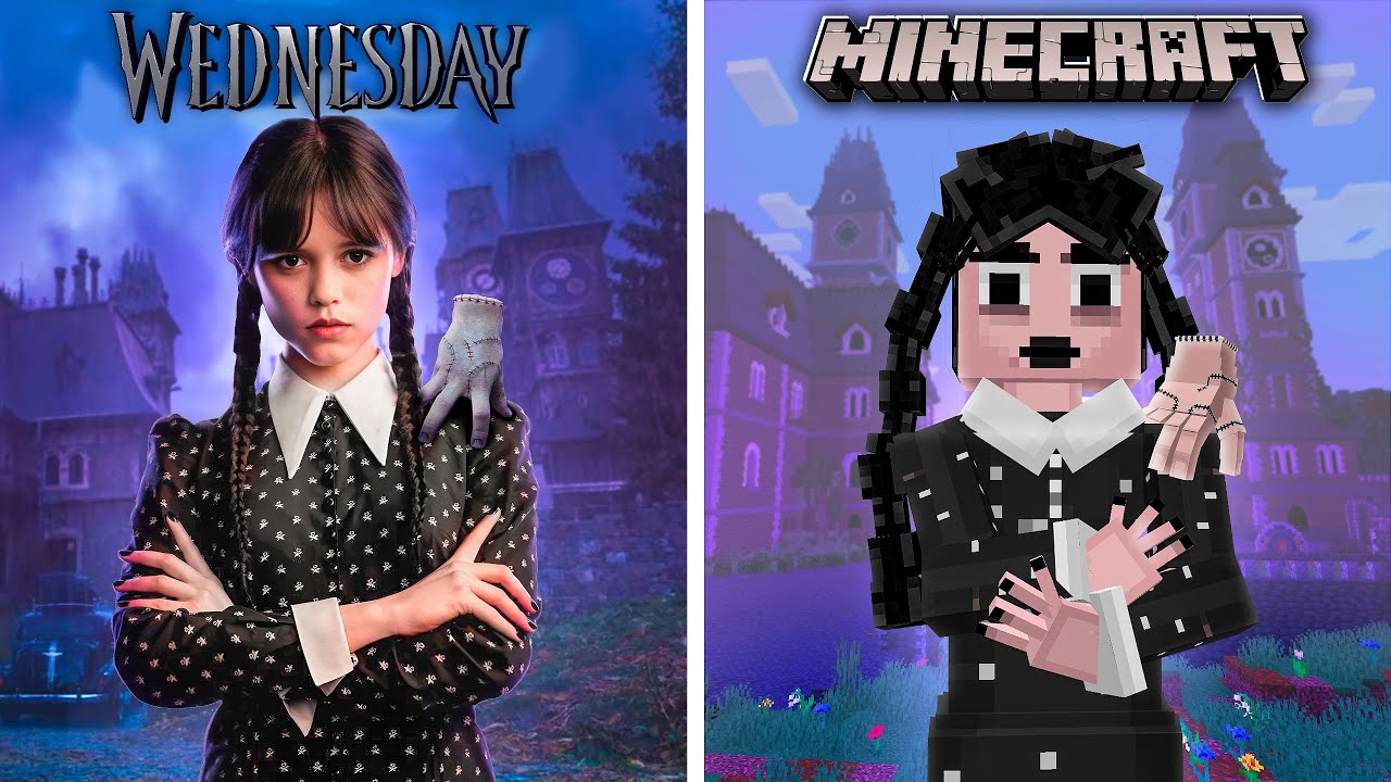 I Remade Wednesday Trailer in MINECRAFT - YouTube