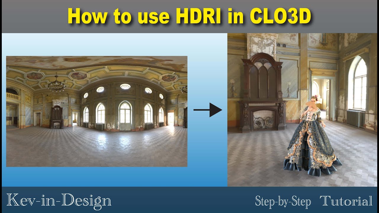 How to use HDRI in CLO3D - YouTube