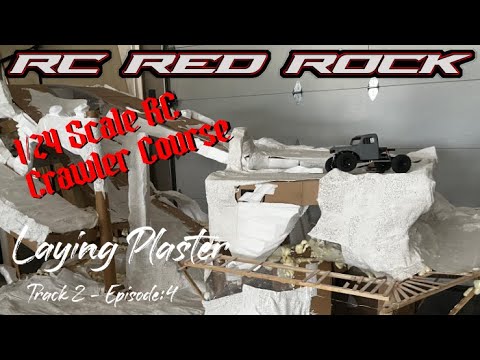 Second Mini 1/24 Scale Crawler Track Build | Ep. 4 Laying the plaster ...