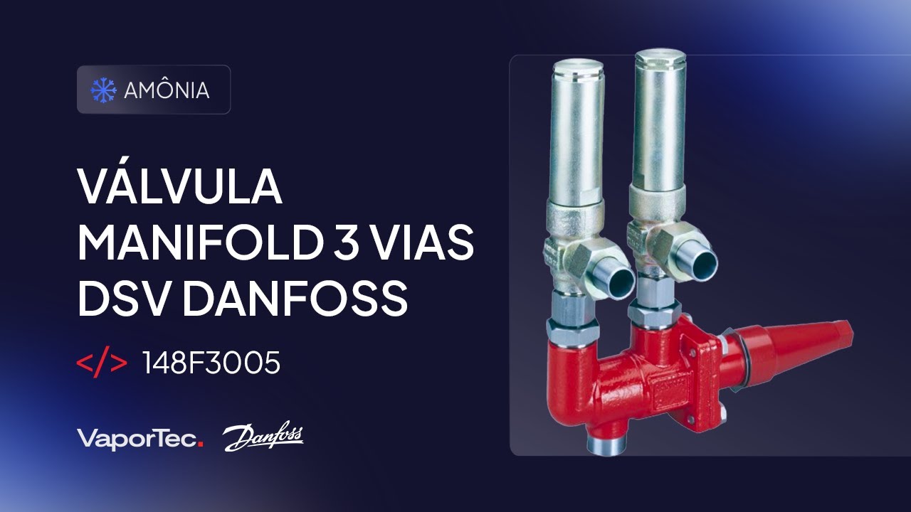 Válvula Manifold 3 Vias DSV Danfoss - Código 148F3005 - YouTube