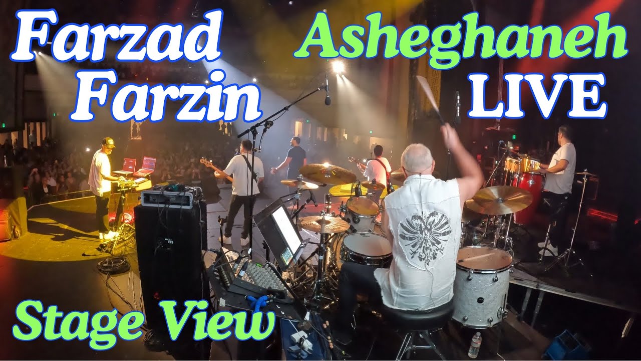 Farzad Farzin Sings Neghab & Asheghaneh LIVE USA Tour 2024 - Stage View ...