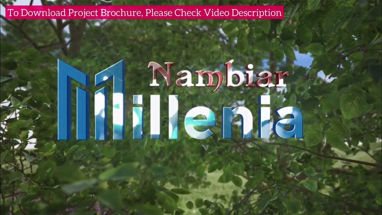 Nambiar Millenia Sarjapura | 2 BHK Homes Near Sarjapura Bangalore - YouTube