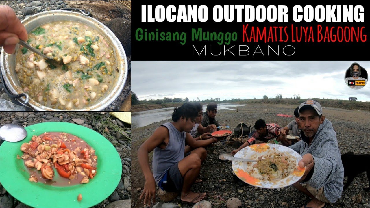 GINISANG MUNGGO with WILD AMPALAYA & KALUNAY | OUTDOOR COOKING | Buhay ...