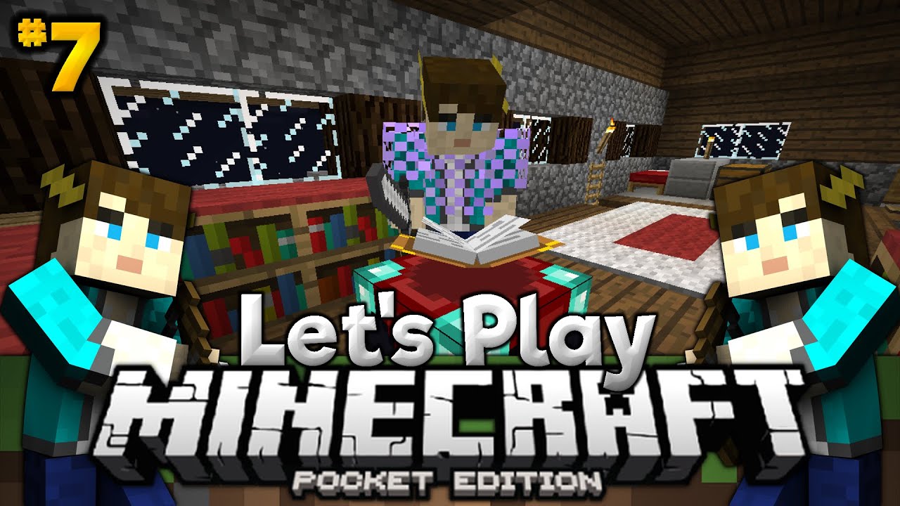 Let's Play MCPE 0.12.3 Survival Ep. 7 - NEW ENCHANTING GAMEPLAY ...