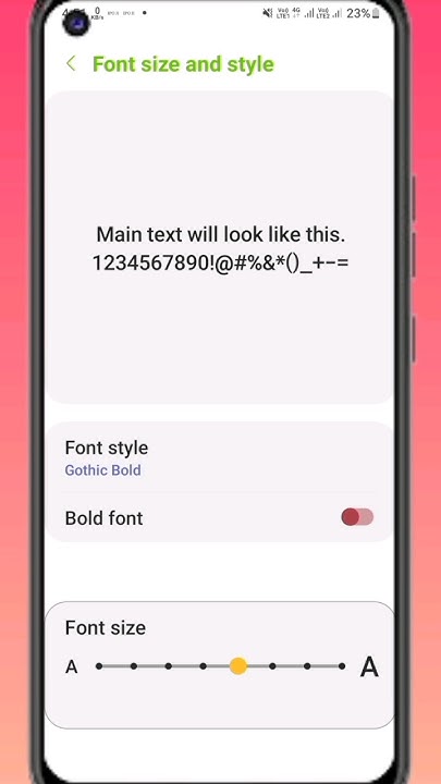 Mobile ka Font Size Kaise Change kare | How to Change Font Size in Mobile - YouTube