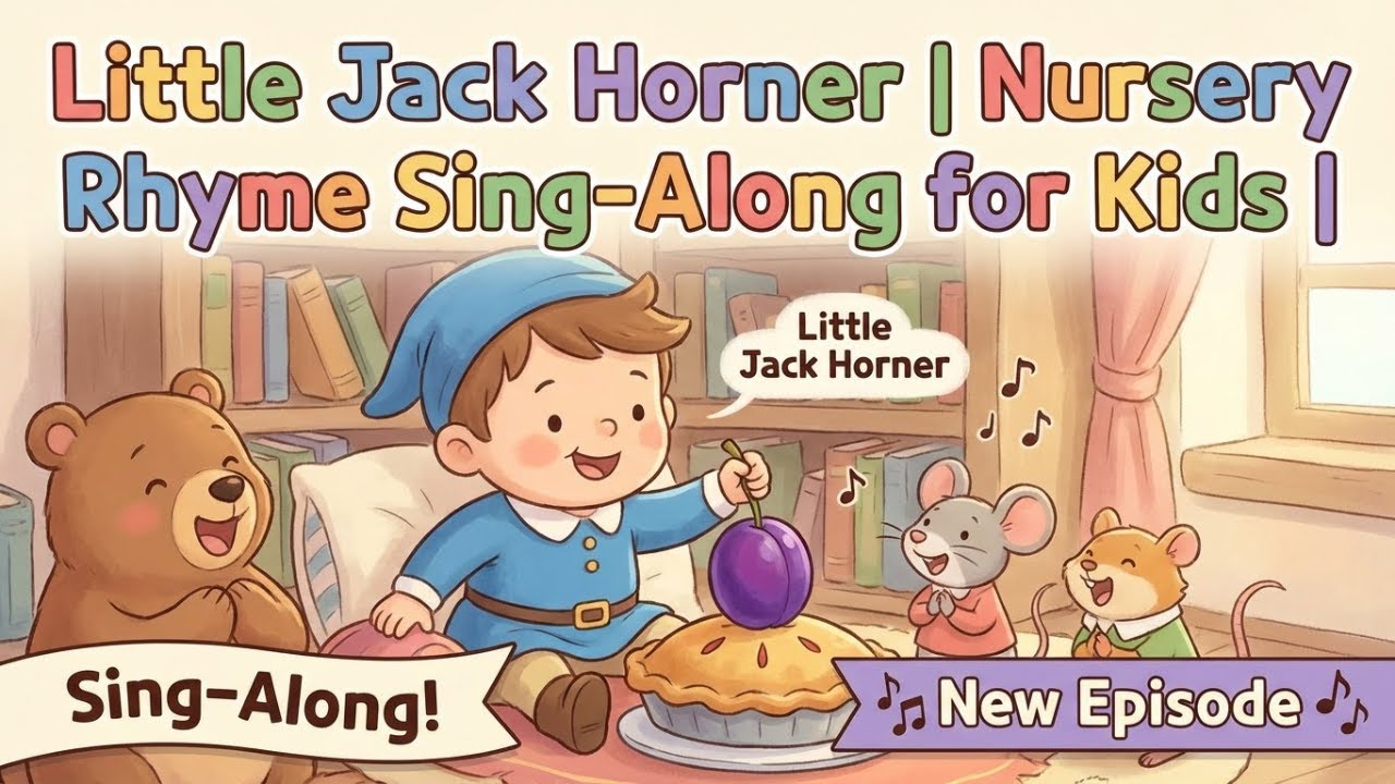 Little Jack Horner | Nursery Rhyme Sing-Along for Kids | Learnkin Kids ...